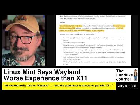 Linux Mint Says Wayland Worse Experience than X11