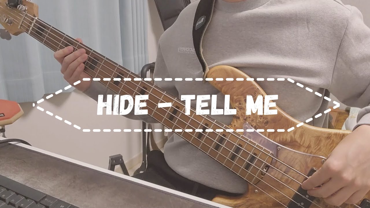 hide - tell me (bass cover) - YouTube