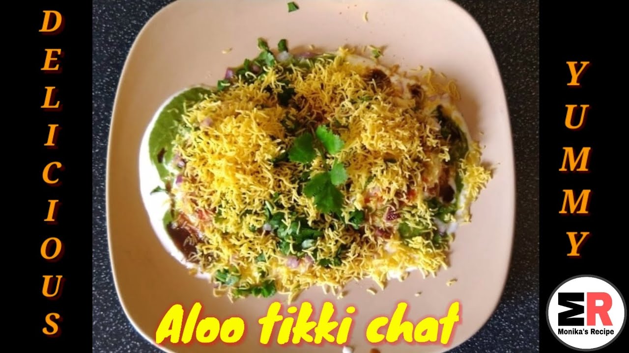 ALOO TIKKI CHAT RECIPE I YUMMY , DELICIOUS , INSTANT ALOO TIKKI CHAT ...