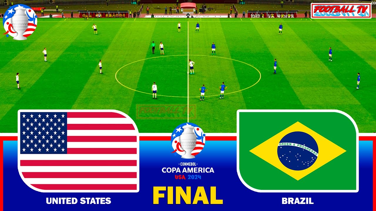 USA vs BRAZIL - FINAL COPA AMERICA 2024 | Full Match & All Goals ...