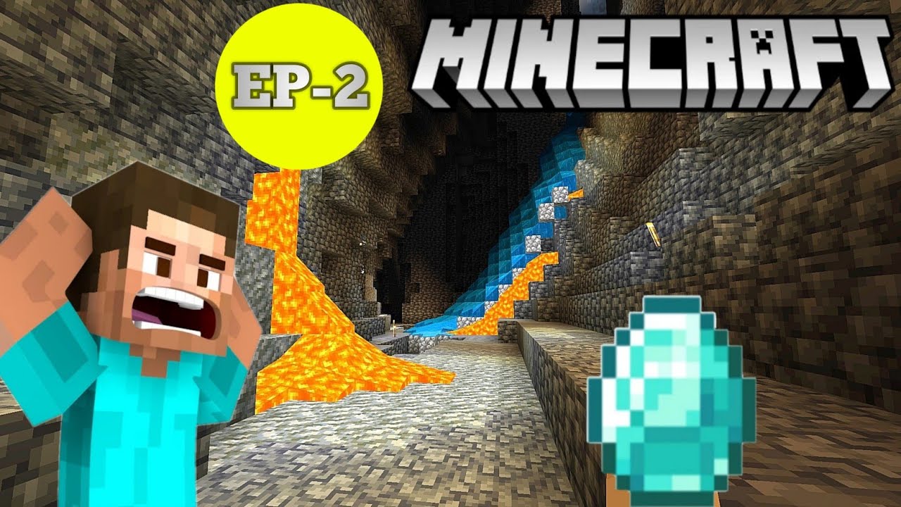 Day-2 Found a Diamond Cave Minecraft Smp - YouTube