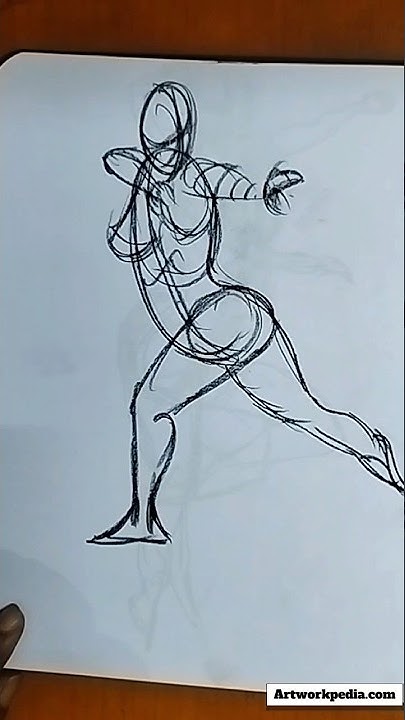 Gesture Drawing Practice - 1 minute quick pose #gesturedrawing - YouTube