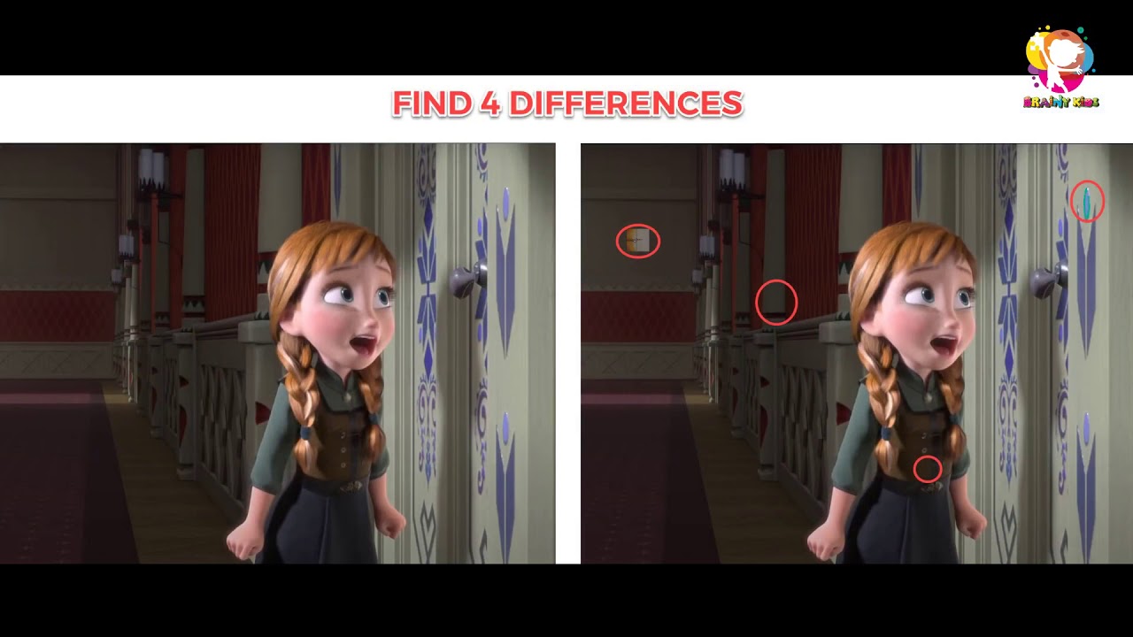 Find the Difference Challenge | #Frozen Movie Picture Puzzle - YouTube