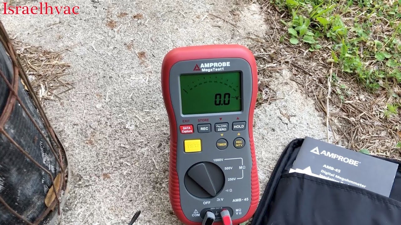 HVAC | Using A Megohmmeter | Amprobe AMB-45 - YouTube