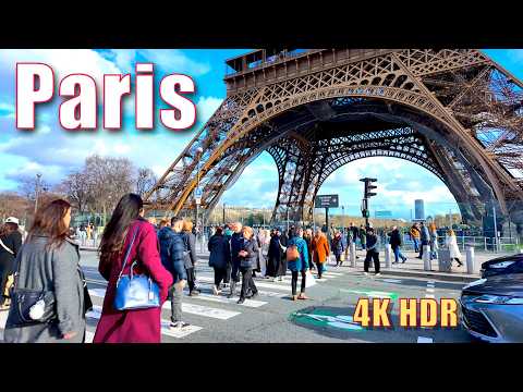 Paris France  Walk_ Trocadéro to Eiffel Tower (Feb 6, 2026) | 4K HDR POV