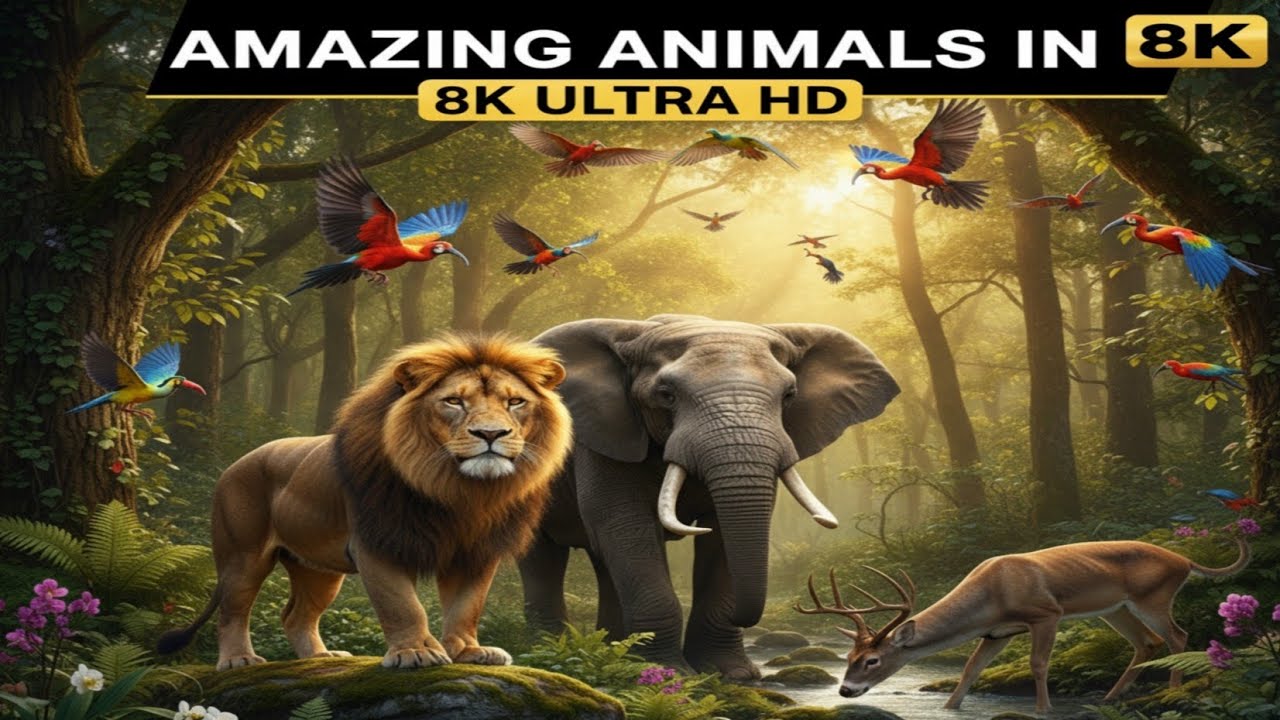 “Ultra HD 8K Animals – Nature’s Beauty in Motion” - YouTube