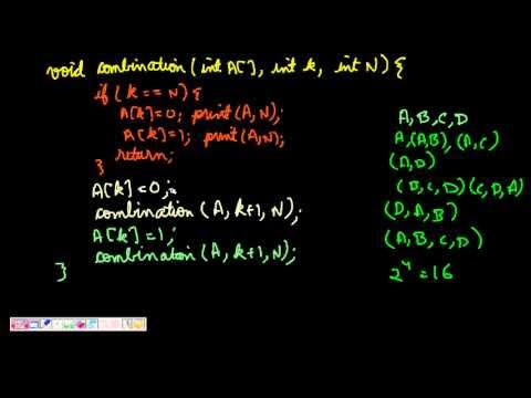 Programming Interviews: Print all Combinations of an Array - YouTube