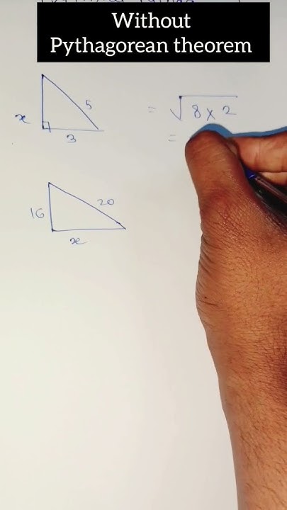 Do you know 😎 Without Pythagorean theorem | solve without Pythagorean theorem #shorts #short ...