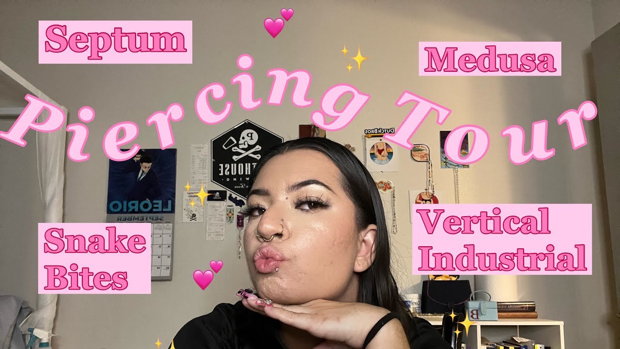 Piercing Tour! Pain rating + footage - YouTube