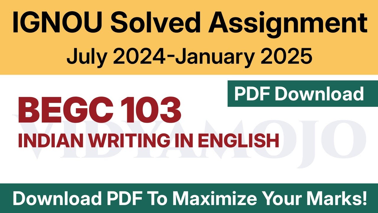 IGNOU BEGC 103 Solved Assignment 2024-25 PDF Download | BEGC 103 ...