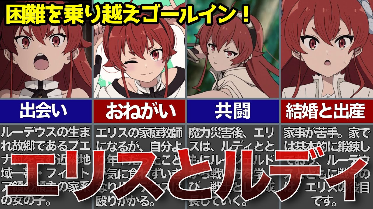 【無職転生】ルーデウスの妻エリスを解説!狂剣が鞘に納まるまでと結婚後の生活・子供たちについても Youtube
