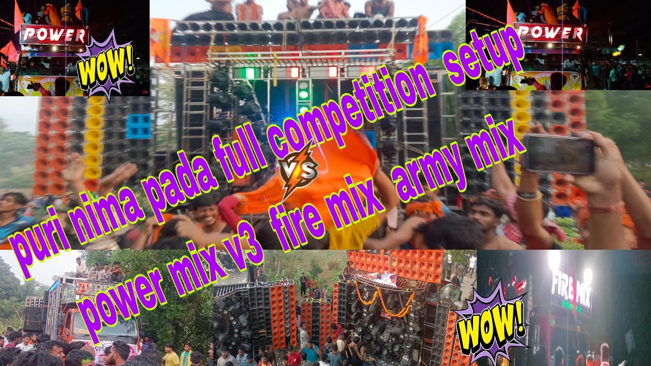 ପୁରି ନିମା ପଢା full competition dj power mix v3 💪 fire mix army mix ...
