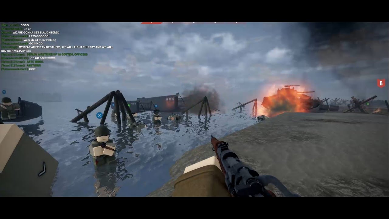Operation Overlord Roblox ( Allied side ) Gameplay - YouTube