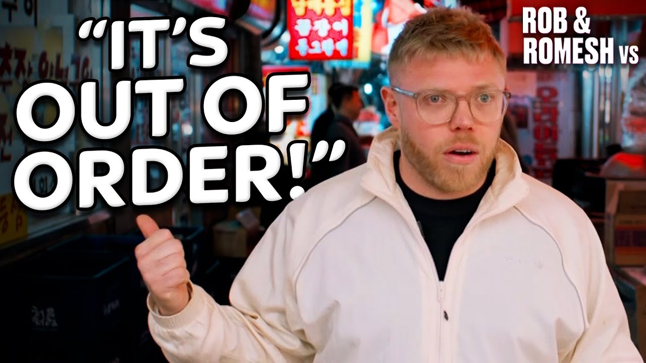 Romesh Pushes Rob OVER THE EDGE In Food Challenge | Rob & Romesh Vs ...