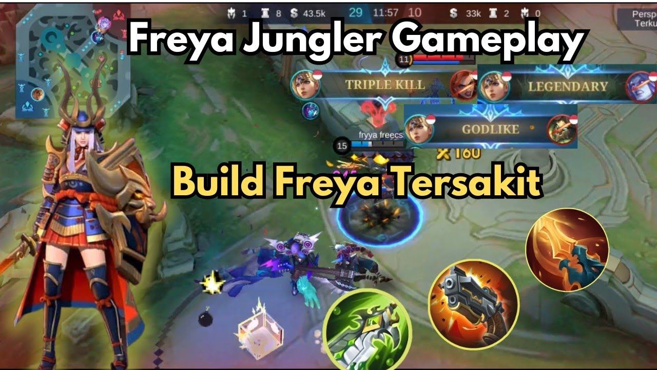 freya gameplay | gameplay freya terbaru | freya jungler - YouTube