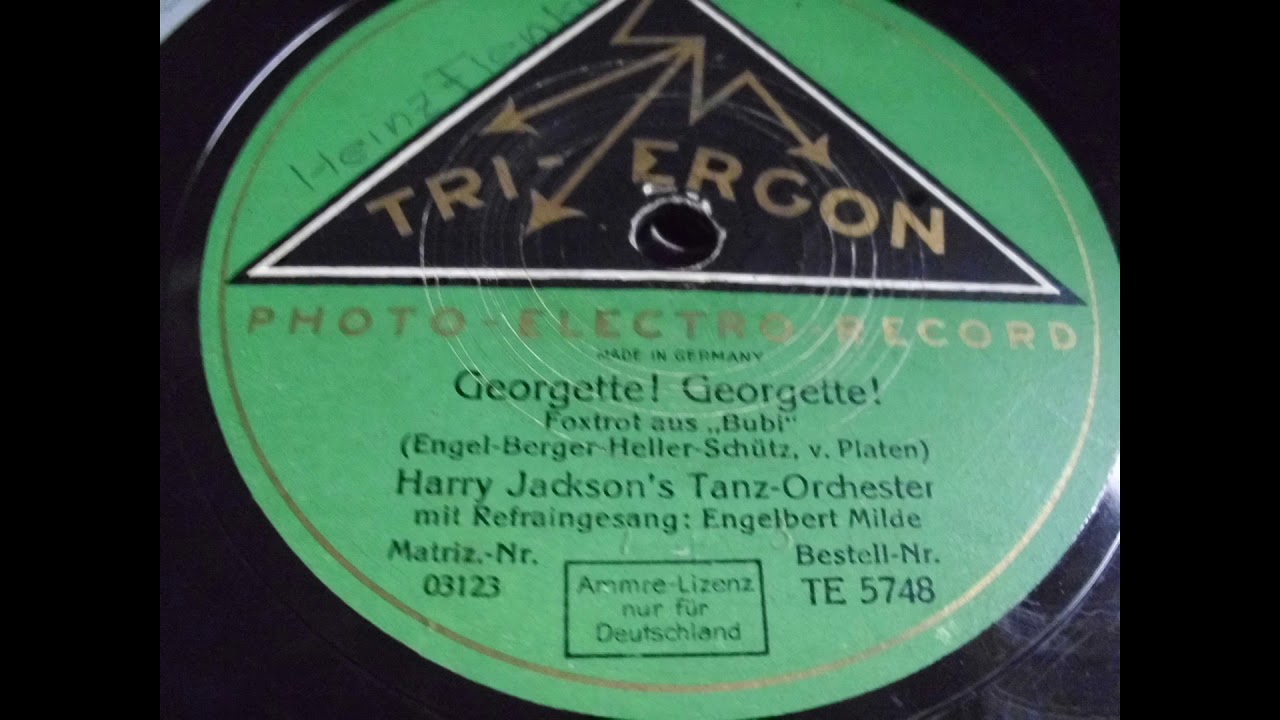 Harry Jackson's Tanz Orchester: Georgette! Georgette! - YouTube