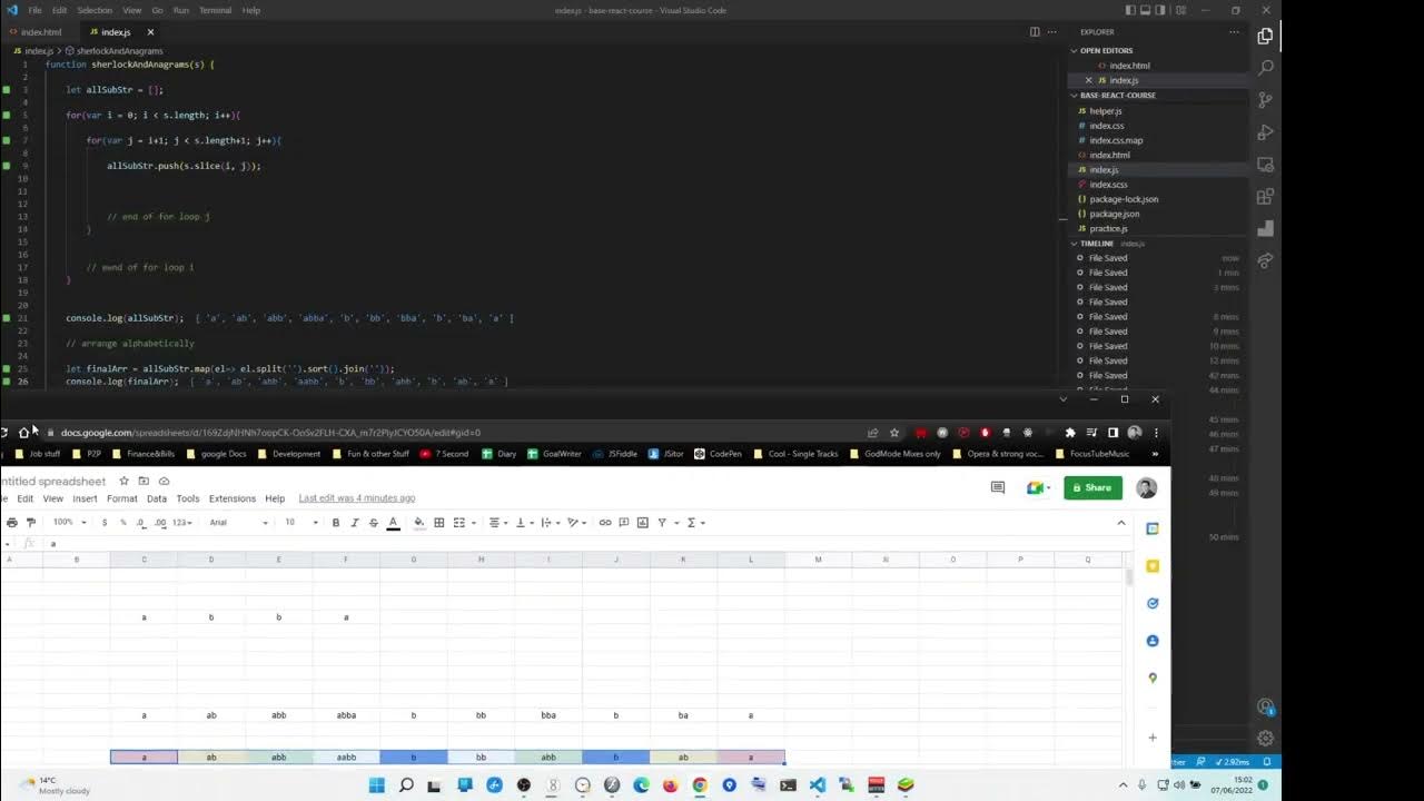 Hackerrank Sherlock And Anagrams Javascript Hacker Rank Sherlock And Anagrams Js Youtube