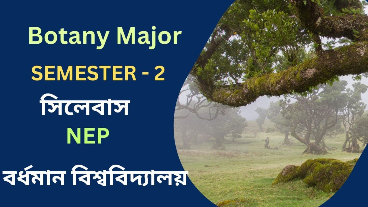 SEM-2, Syllabus of Botany Major, The University of Burdwan, Detailed ...