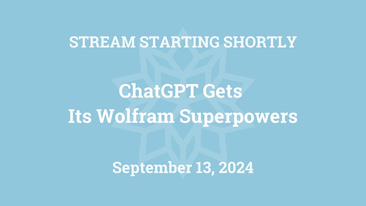ChatGPT Gets Its Wolfram Superpowers - YouTube