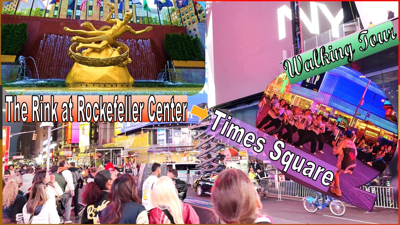 The Rink at Rockefeller Center to Times Square #walkthrough # ...