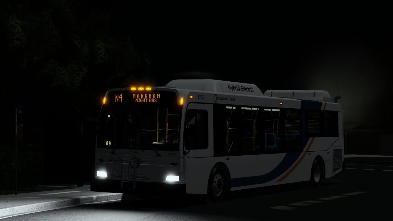 (Drive) Caledonia Transit 1263 N4 Markham Night Bus - YouTube