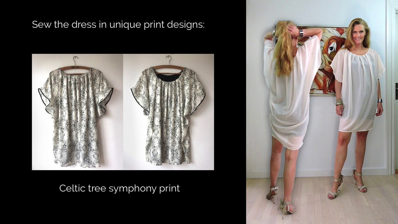 FREE Pattern Pieces for the Bat Dress - YouTube