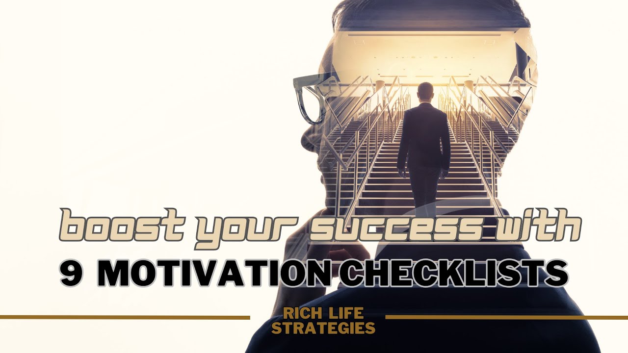 9 essential personal motivation checklists for success ...