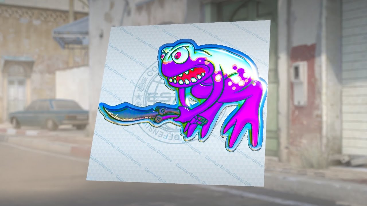 CS2 Updated ULTRAVIOLET POISON FROG Foil Sticker - YouTube