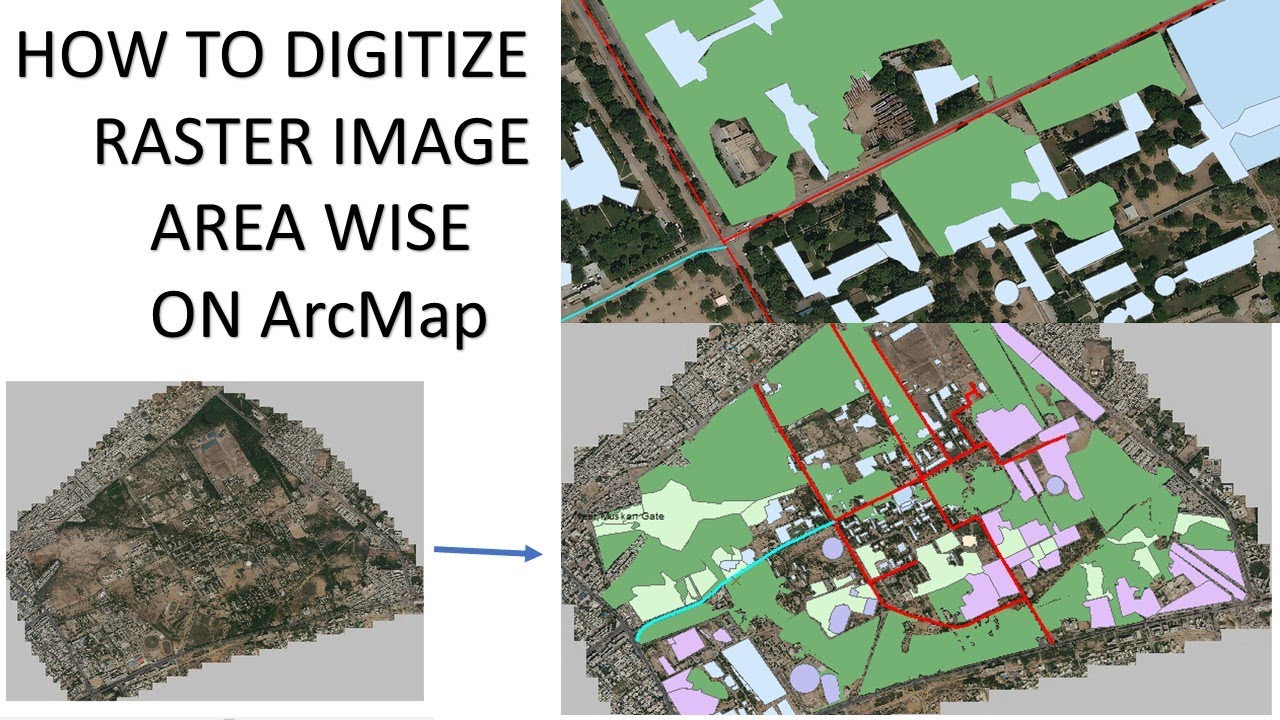 Digitization On Arcmap Of Raster Image To Calculate Area Part 1 Youtube 0277