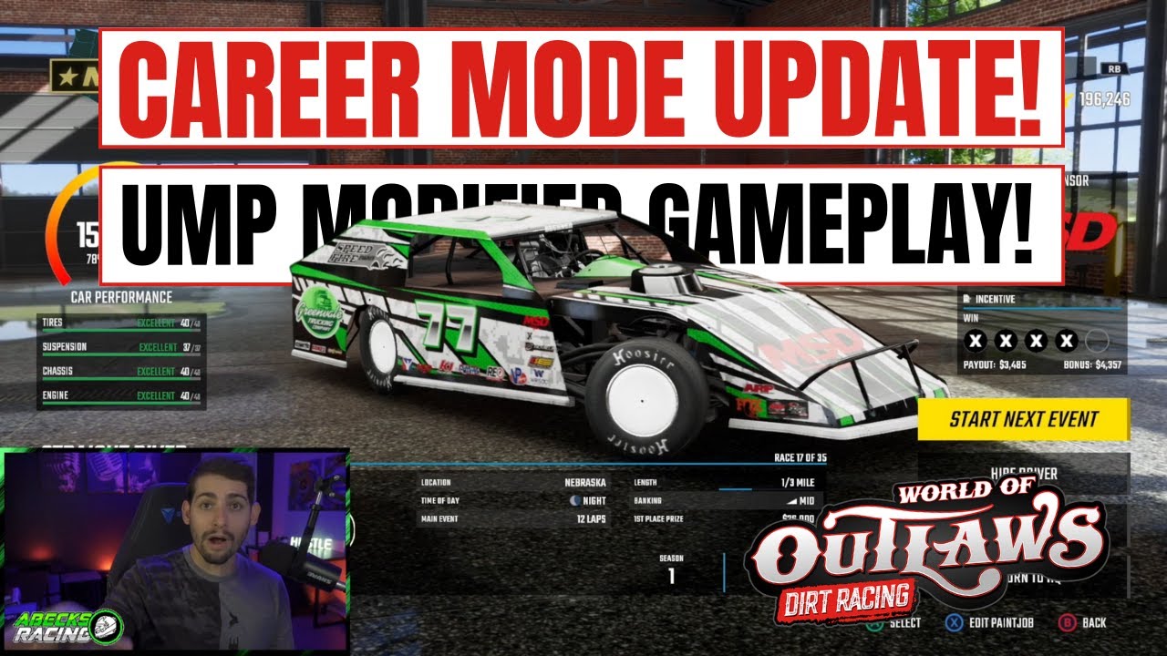 World of Outlaws UMP Modified Career Mode Gameplay - YouTube