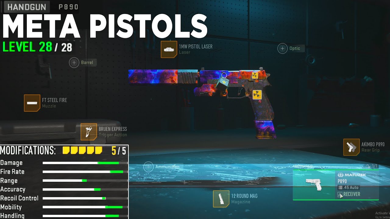 the 2 shot META Pistols in MW2 🤯 (Best P890 Build &Tuning) - YouTube