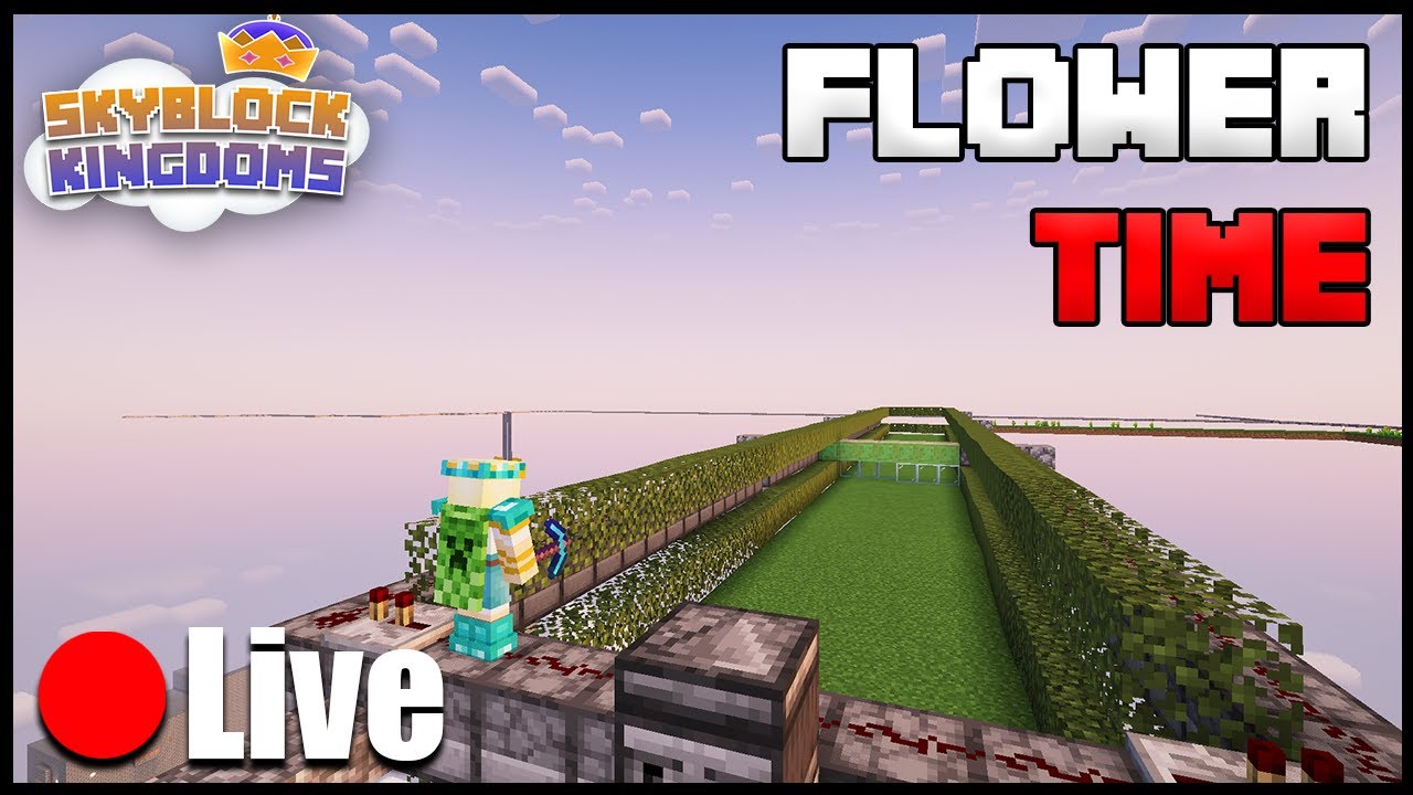 The Flower Farm Grows! Skyblock Kingdoms! - YouTube