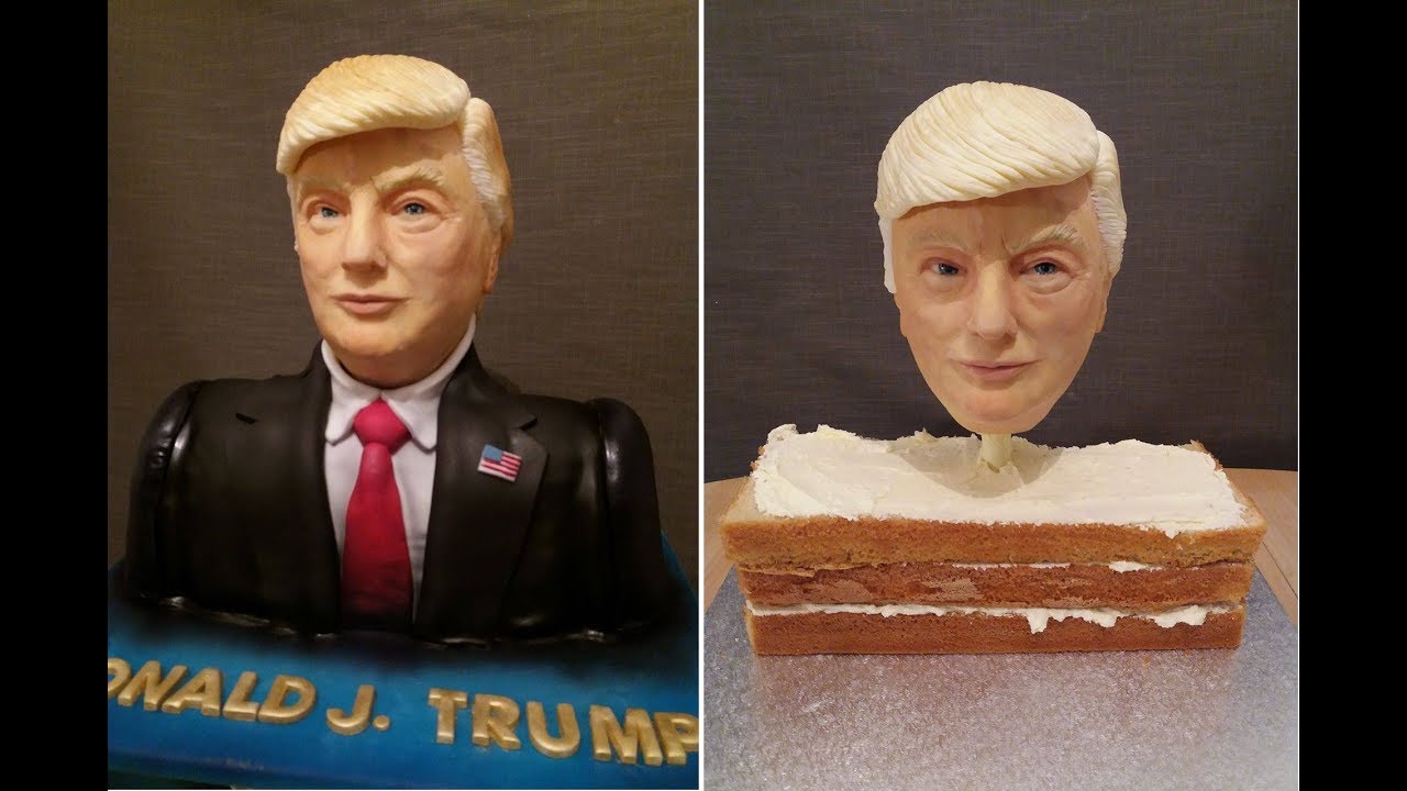 Donald Trump cake tutorial - YouTube