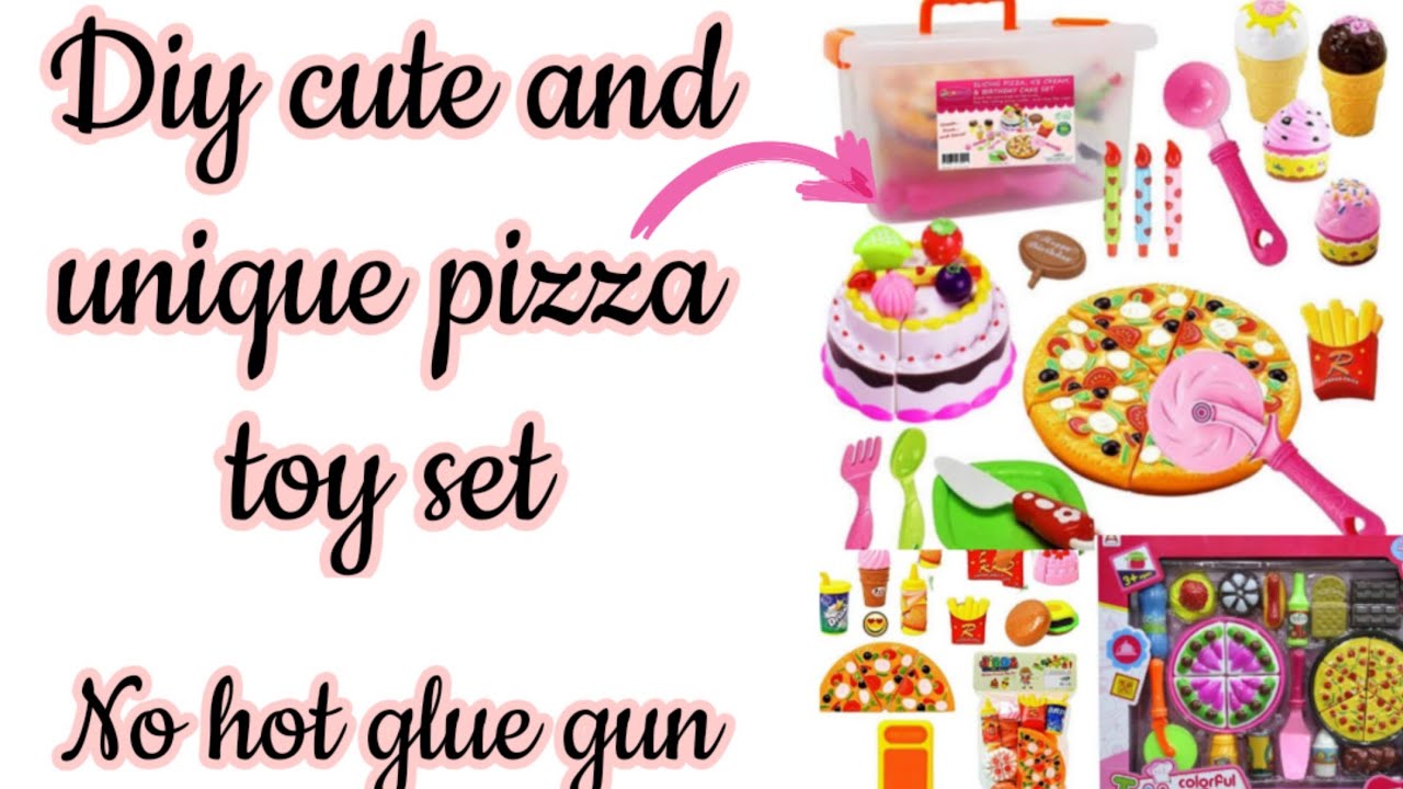 Diy cute and unique pizza toy set /How to make cute pizza set/Homemade ...
