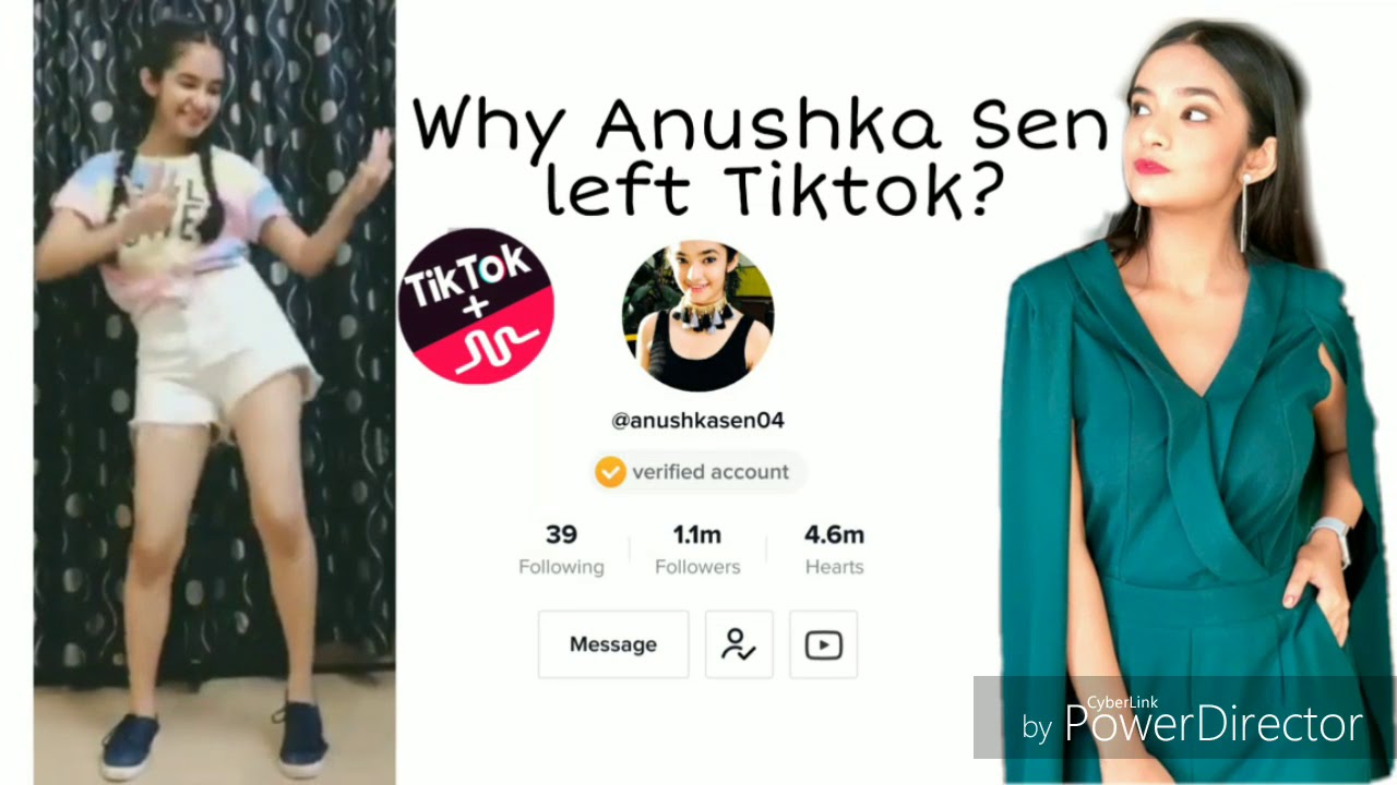 Why Anushka Sen left Tiktok / musical.ly? || Anushka musically ...