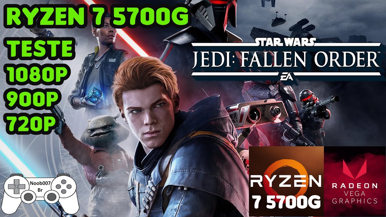 RYZEN 7 5700G | BENCHMARK | STAR WARS JEDI FALLEN ORDER | VEGA 8 OVERCLOCK | 16GB RAM - YouTube