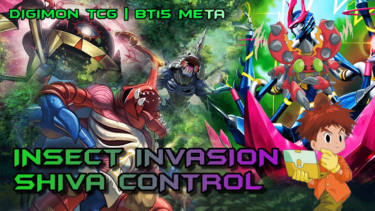 Digimon TCG | GREEN FORMAT - Insect Invasion! Shivamon Control - Trash ...