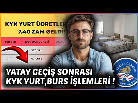 Yatay Geçiş Sonrası Kyk Yurt,Burs Durumuyla ilgili bilmen gerekenler! BUNLARA DİKKAT ETMELİSİN!