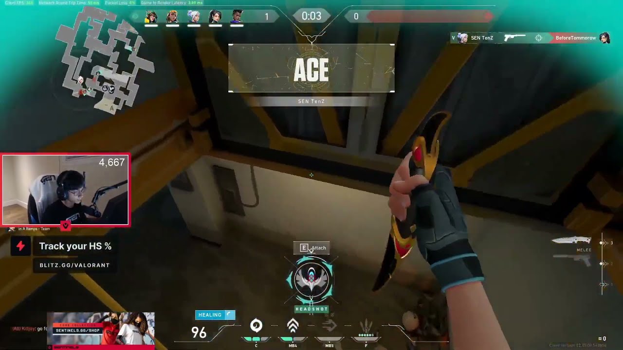 TenZ LEGACY | 5 SECOND ACE | GHOST ACE | joyster version - YouTube