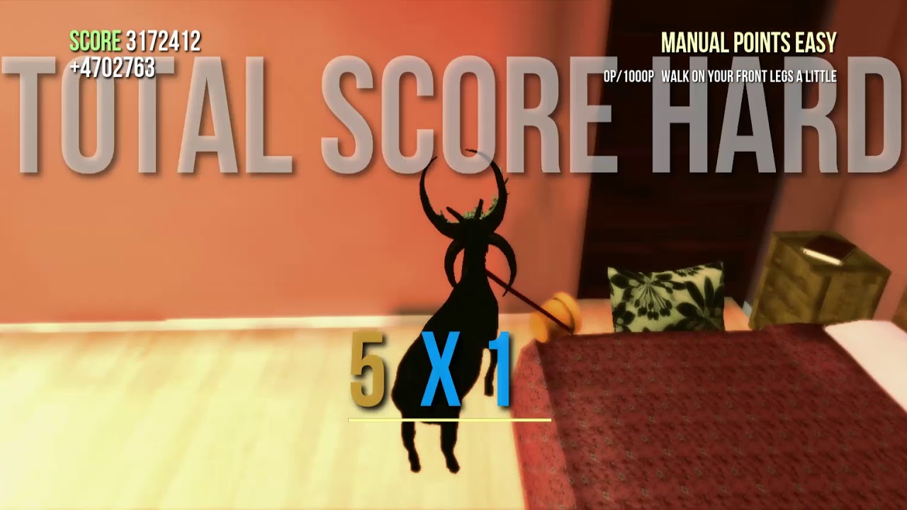 How to get a big score in Goat Simulator (Read Description!) - YouTube