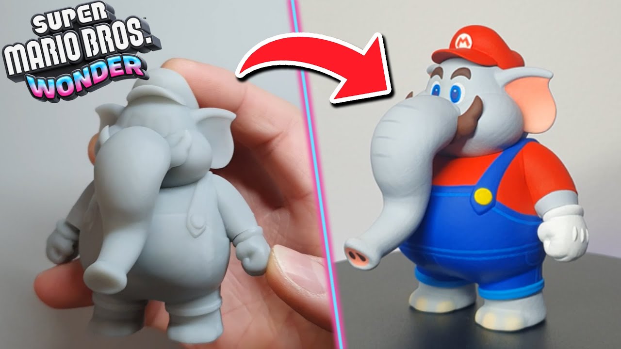 Making Elephant Mario from Super Mario Bros. Wonder - YouTube