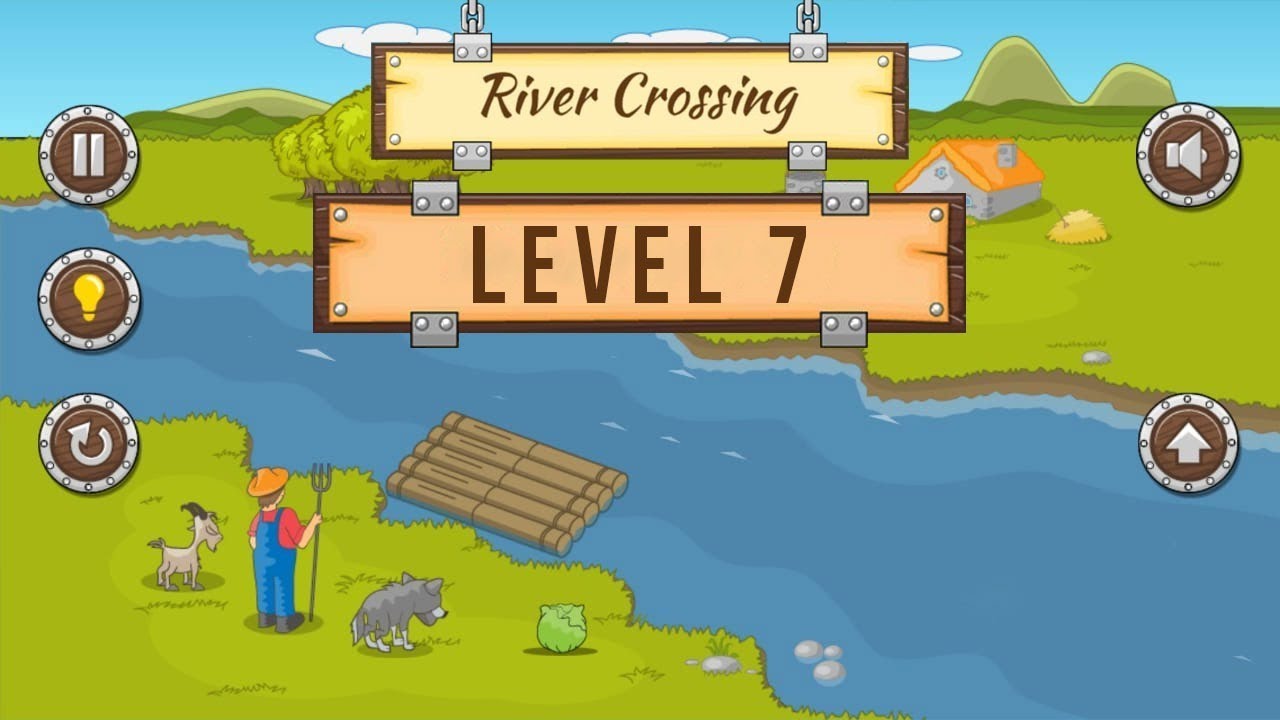 River Crossing IQ Logic Puzzles & Fun Brain Game | Level 7th Completed ...