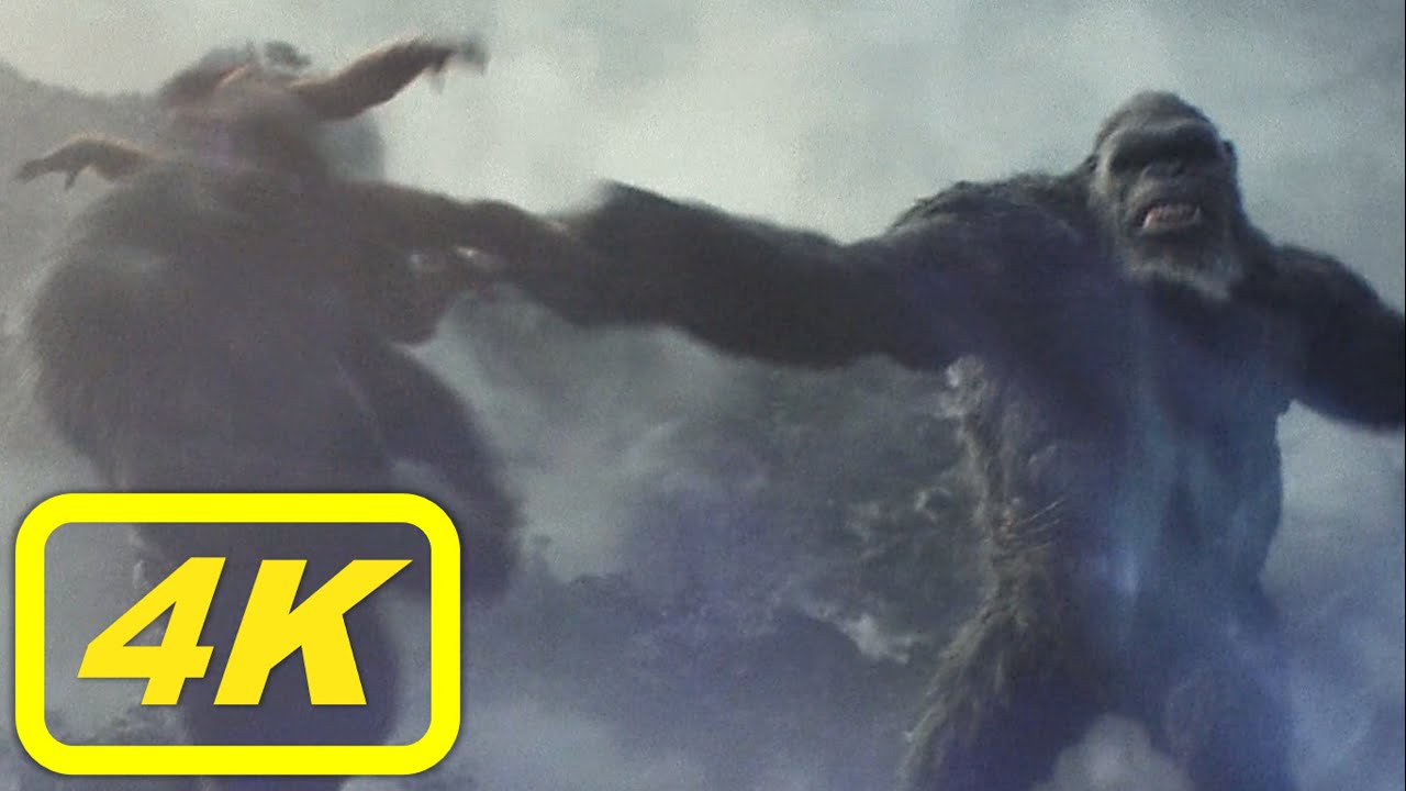 Kong uses Suko as a baseball bat - Full Scene 4K - Godzilla x Kong: The ...