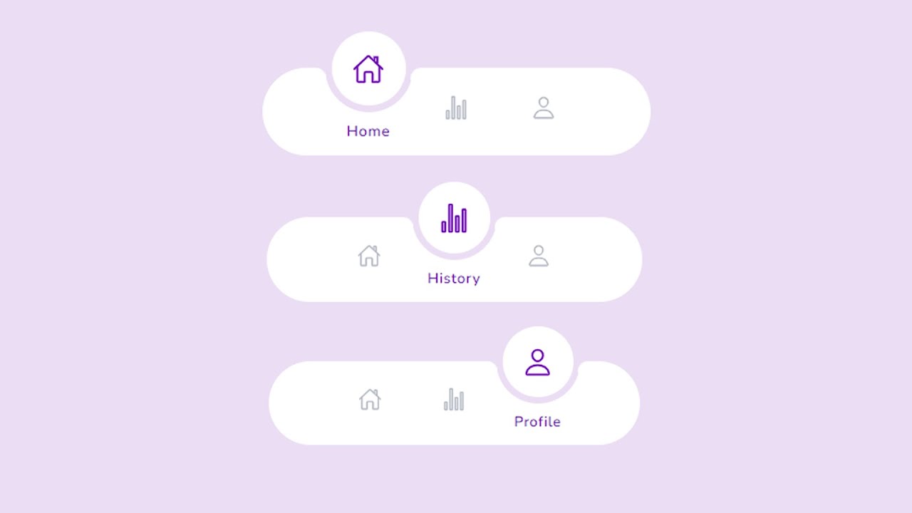 Make Creative Bottom Menu Indicator With HTML & CSS 🔥 - YouTube