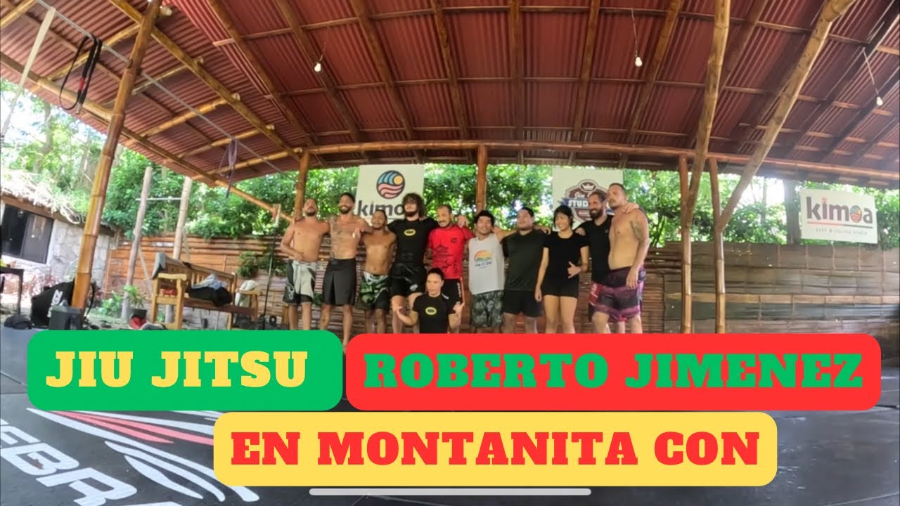 Clase de jiu jitsu brasileño con Roberto Jimenez en Montañita - YouTube