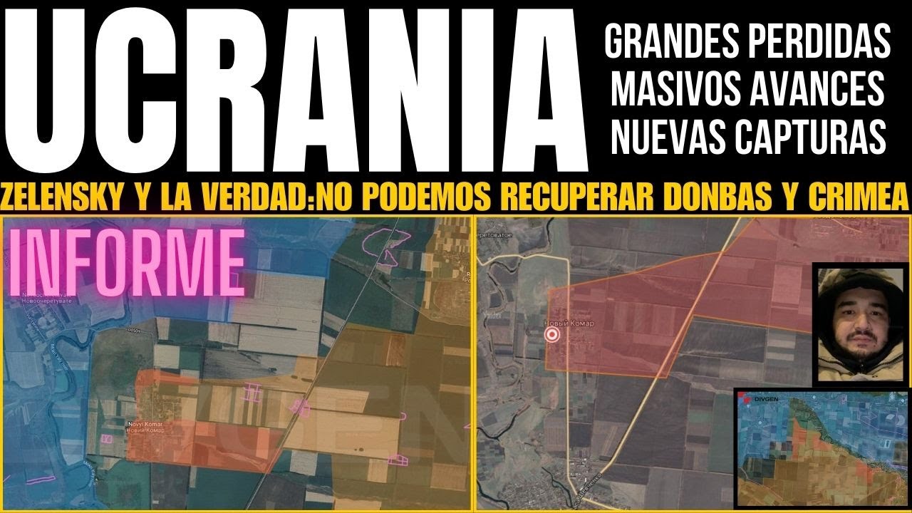 MASIVAS PERDIDAS AFU/ NOVYI KOMAR DE NUEVO ES RUSA. ZELENSKY CON LA ...