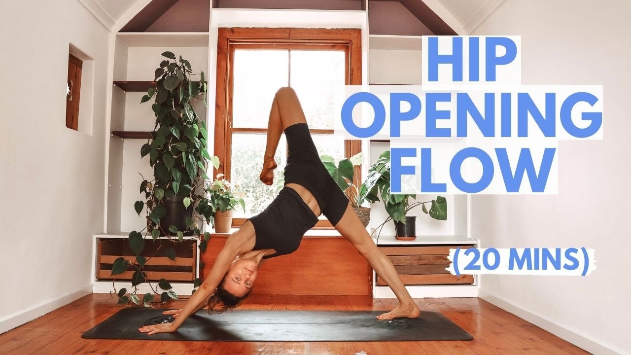 HIP OPENING YOGA WORKOUT | Fiery 20 Min Yoga Flow (intermediate) - YouTube