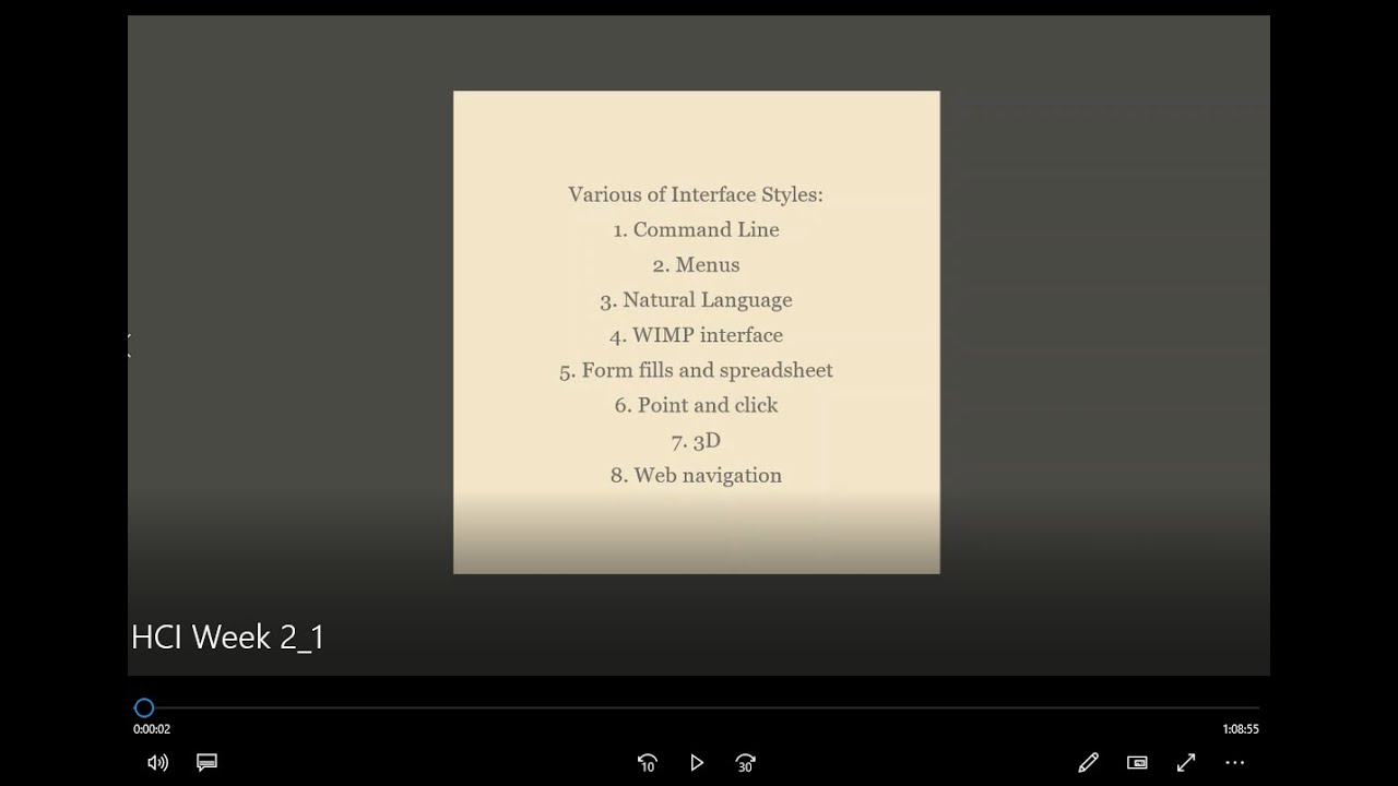 HCI Various Interfaces Style - YouTube