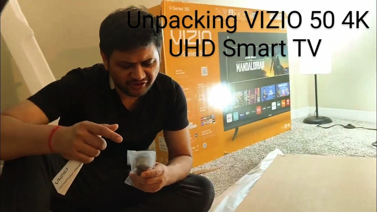 Unpacking VIZIO 50" 4K UHD Smart TV in USA - YouTube