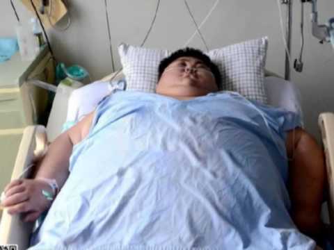 300kg man dies due to obesity in east China - YouTube